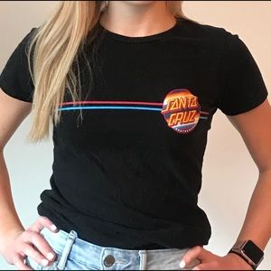 Santa Cruz Skateboards | Tops | Santa Cruz Size Xs Black Tshirt | Poshmark